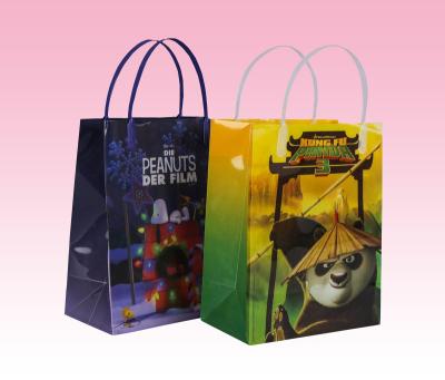 China Bolsas de plástico de PVC biodegradables personalizadas, impresión de compras con asa de cuerda en venta