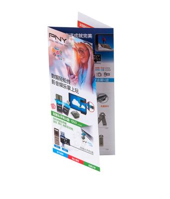 China custom full color glossy poster printing double sided a4 flyer online factory for sale