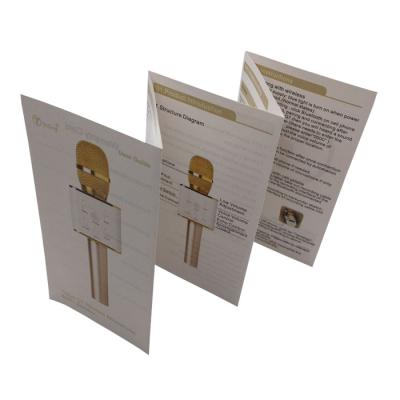 fábrica grande del diseño del servicio de impresión del cartel del prospecto a todo color de encargo de cuatro dobleces