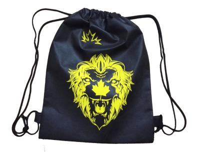 China custom 210D Polyester woven drawstring bags with logo printing manuracturer for sale