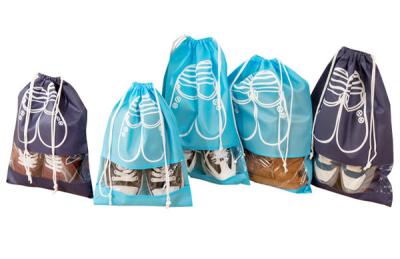 China custom 210D Polyester woven drawstring bags with logo printing manuracturer for sale