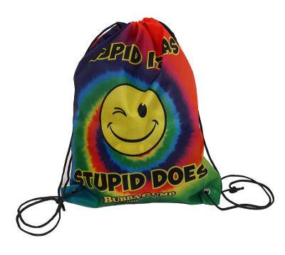 China custom 210D Polyester woven drawstring bags with logo printing manuracturer for sale