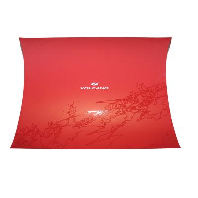 China Cheap Custom Eco-Friendly Printed Pillow Paper Boxes With UV Logo factory for sale