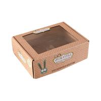 China Custom Printed E-Flute Corrugated Mailer Boxes with Window | Foldable Shipping Box Packaging for sale