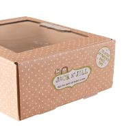 China Custom Printed E-Flute Corrugated Mailer Boxes with Window | Foldable Shipping Box Packaging for sale
