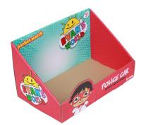 China custom printed corrugated paper displays box fold to be a squared shipping box for sale