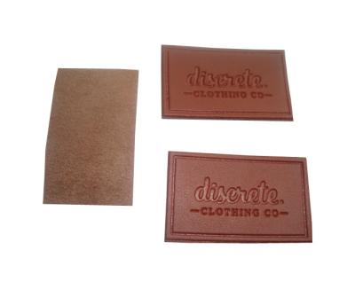 Custom Clothing Genuine leather Labels Personalized Leather Luggage Tags