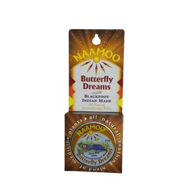 China Las cajas de color de empaquetado de papel de lujo impresas venden al por mayor para la crema con el agujero de la suspensión en venta