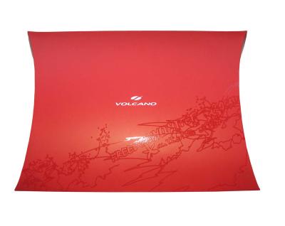 China Impresión de papel reciclada de encargo del diseño de empaquetado de la caja de color de la almohada con el punto ULTRAVIOLETA en venta