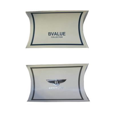 China Impresión de papel reciclada de encargo del diseño de empaquetado de la caja de color de la almohada con el punto ULTRAVIOLETA en venta