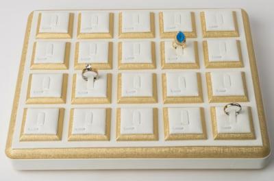 China 20 Components Jewelry Display Trays In White For Finger Ring Display for sale