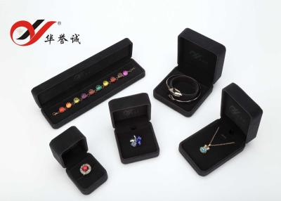 China Decoration Black Velvet Necklace Box Vintage Logo Printed With Free Sample for sale
