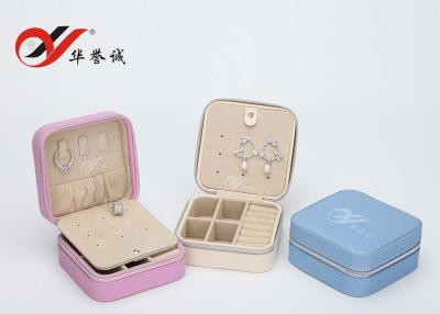 China Multi Functional Leather Jewelry Case , Engagement Ring Case For Ring / Earring for sale