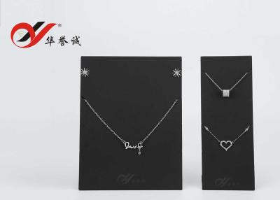 China Jewelry Display Wooden Necklace Holder , Black Acrylic Necklace Display Stands for sale