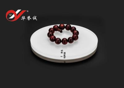 China Acrylic Jewelry Display In White Oval With Custom Logo For Jewelry Exhibition for sale