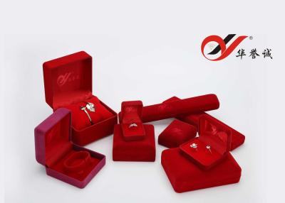 China Velvet Jewelry Box For Set Including Ring  Pendant Chain Bangle And Watch Box for sale