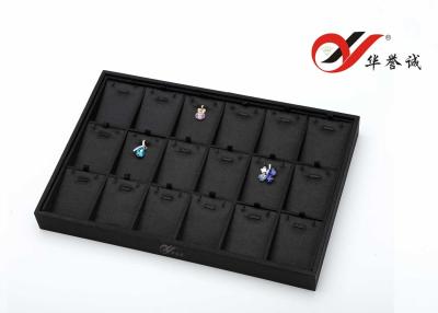 China 18 Slots Jewelry Display Trays In Silk Cotton For Pendant Display for sale