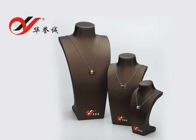 China Leather Necklace Bust Display Stand Holder for sale