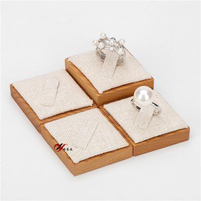 China 4 Pieces Set Rhombus Shape Ring Display Stand For Jewelry Exhibition ISO for sale