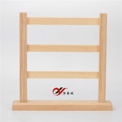 China 3 Layer Wooden Jewelry Display Stands / Earring Stand Holder for sale