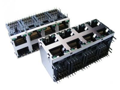 China RJ45 connector 2*4 +LED for sale