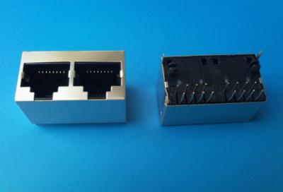 China RJ45 connector 1x2  180° for sale