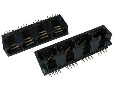 China RJ45 connector 1x4  90° for sale