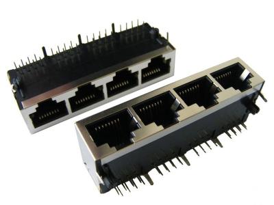 China RJ45 connector 1x4  90° for sale