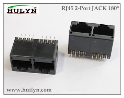China 1x2 Vertical RJ45 connector,RJ45 Modular JACK back for sale