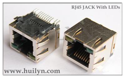 China RJ45 connector ,RJ45 Modular JACK SMD 8P8C WITH LED for sale