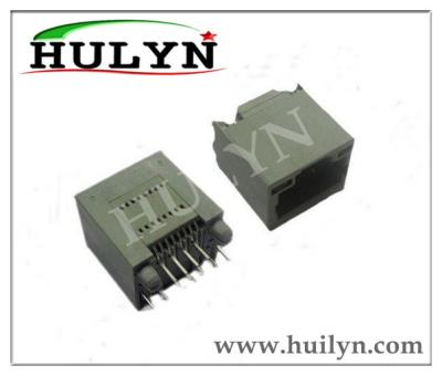 China Vertical RJ45 connector,RJ45 Modular JACK 1-port with LEDs for sale