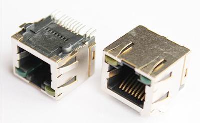 China RJ45 Modular Jack,Shielded, THT,Reflow Soldering, LED for sale