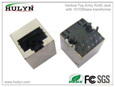 China RJ45 with transformer RJ45 JACK Gigabit Vertical for sale