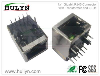 China RJ45 with transformer RJ45 jack LED for sale