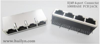 China RJ45 connector with transformer,RJ45 JACK PoE, （25.4mm）1Gbps for sale