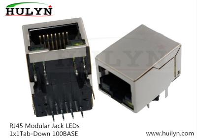 China Shielded RJ45 Modular Jack Connector, Through Hole Type for sale