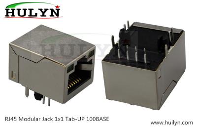 China Shielded RJ45 Modular Jack Connector, Through Hole Type, 10/100 Mbps for sale