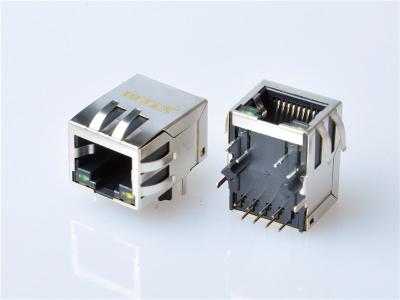China HULYN RJ45 Shielded RJ45 Modular Jack Connector,with LEDs, 1x1 Ports,RJ45 connector for sale