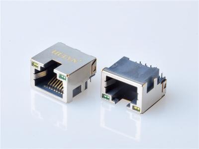 China HULYN Very low profile, Shielded RJ45 Modular Jack, Through Hole Type, DIP,with LEDs， for sale