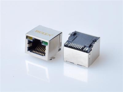 China HULYN Very low profile, Shielded RJ45 Modular Jack, Through Hole Type, SMD,with LEDs， for sale