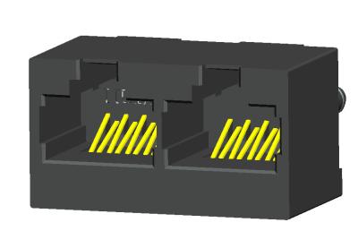 China CAT6,RJ45 Modular Jack Connector, Through Hole Type, Top Entry, for sale