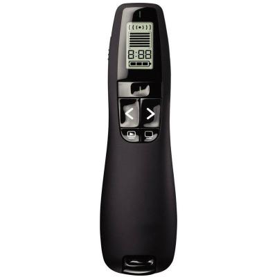China PPT 2.4G PowerPoint RF Wireless Presenter Logitech R800 LCD 15m distance for sale