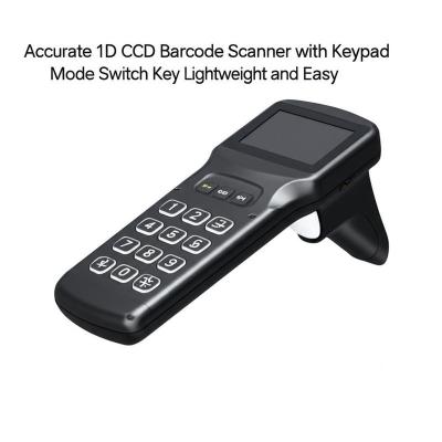 China Accurate 1D CCD Barcode Scanner with Keypad Mode Switch Key Lightweight and Easy for sale