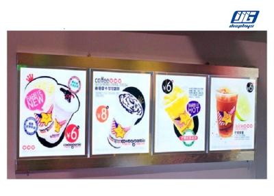 中国 結合された多数スクリーンはレストランのためのメニュー ライト ボックス水晶LEDの照明を導きました 販売のため