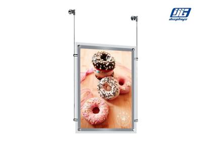 Cina Singola scatola leggera fissata al muro/d'attaccatura laterale del cristallo LED con struttura acrilica pura di 100% la chiara in vendita