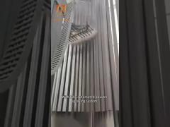 Linea di rivestimento automatico in polvere per la produzione di materiali magnetici permanenti