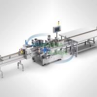 China 1.5kW Automatic Labeling Machine PLC Control 60 Bags / Minute Packaging for sale