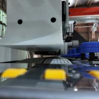China Auto Engineered Flooring Arc Bending Machine For Multi Layer / Engineering Flooring Applications for sale