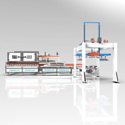 China Automatic SPC Flooring Packing Machine 8–10 Boxes/Min For SPC Flooring Production Lines for sale