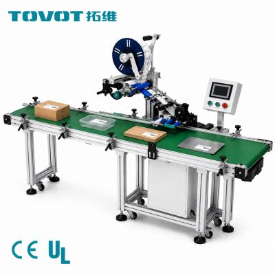 China High Speed Auto Top Labeling Machine for Boxes / Trays / Flat Products for sale